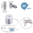 30Set Breakaway Clasp for Lanyard,24mm Plastic Barrel Connectors Safety ...