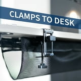 VIVO Black 44" Clamp-on Under Desk Cable Net, Mesh Cable Management ...
