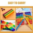 OUNONA Colored Craft Sticks for DIY Projects Made of Safe Wood with ...