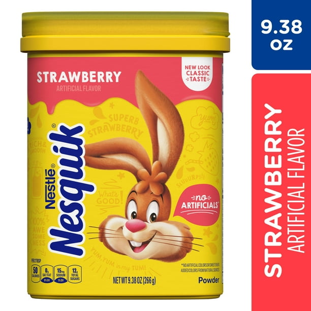 Nestle Nesquik Strawberry Flavor Powder Drink Mix, 9.38 oz - Walmart.com