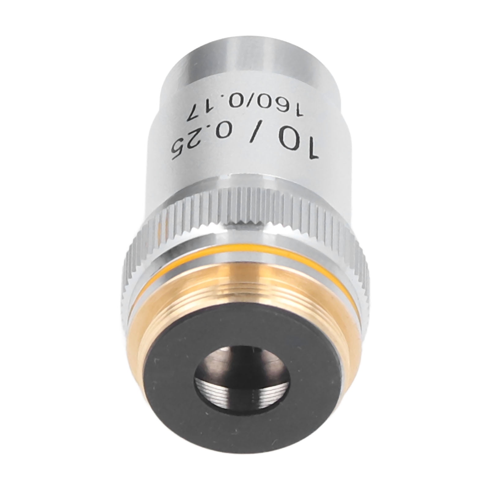 Objetivo acromático 195, aumento de 10X, lente de microscopio de alta ...