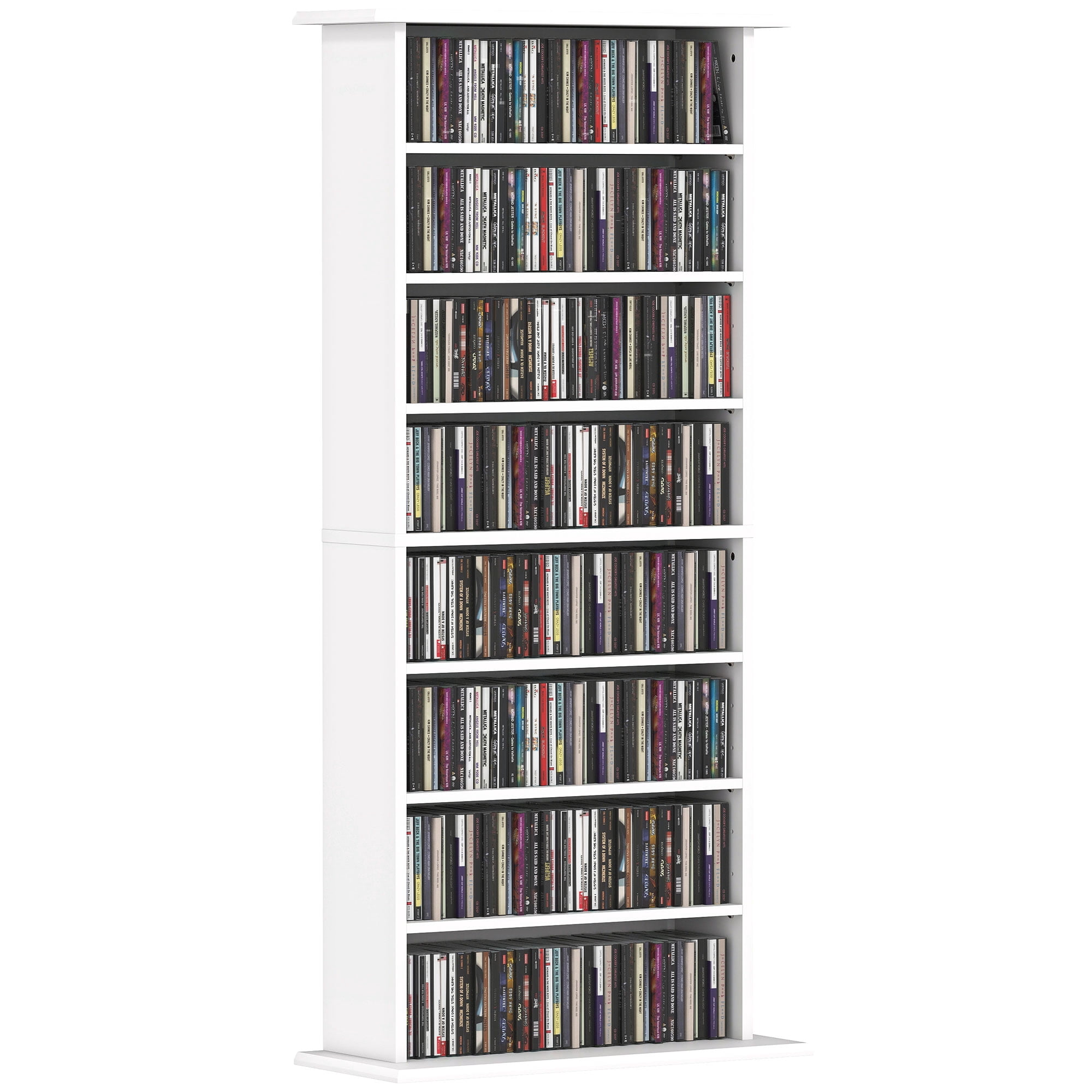 Click here for Homcom Media Storage Cabinet 8-Tier Dvd Shelf W/ A... prices