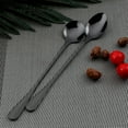 Colorful Long Handle Spoon, MDEALY 12 Pcs Stainless Steel Ellipse Style ...