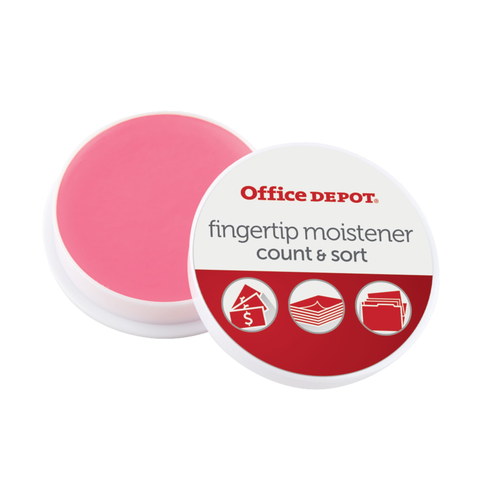 Office Depot® Brand Fingertip Moisteners, 10 Grams, Pink, Pack Of 3 ...