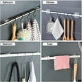 16PCS No Drill Curtain Rod Brackets Curtain Rod Holder Hooks Nail Free ...