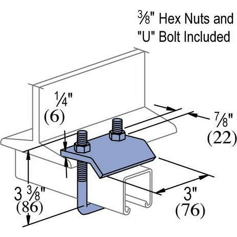 Unistrut P2786 EG, Beam Clamp, Beam Clamp, PC, 45% OFF