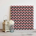 Abstract Art Zig Zag Burgundy Red Striped Canvas Artwork Painting Art ...