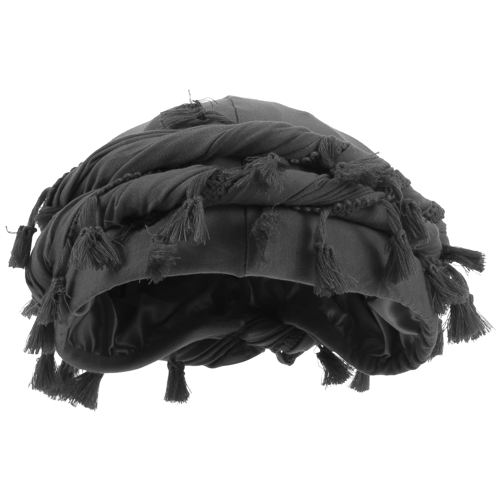 Unomor Tassel Turban Twisted Elastic Turban Decorative Turban Stretchy Turban For Men (Size M) 25.00x15.00x2.00cm