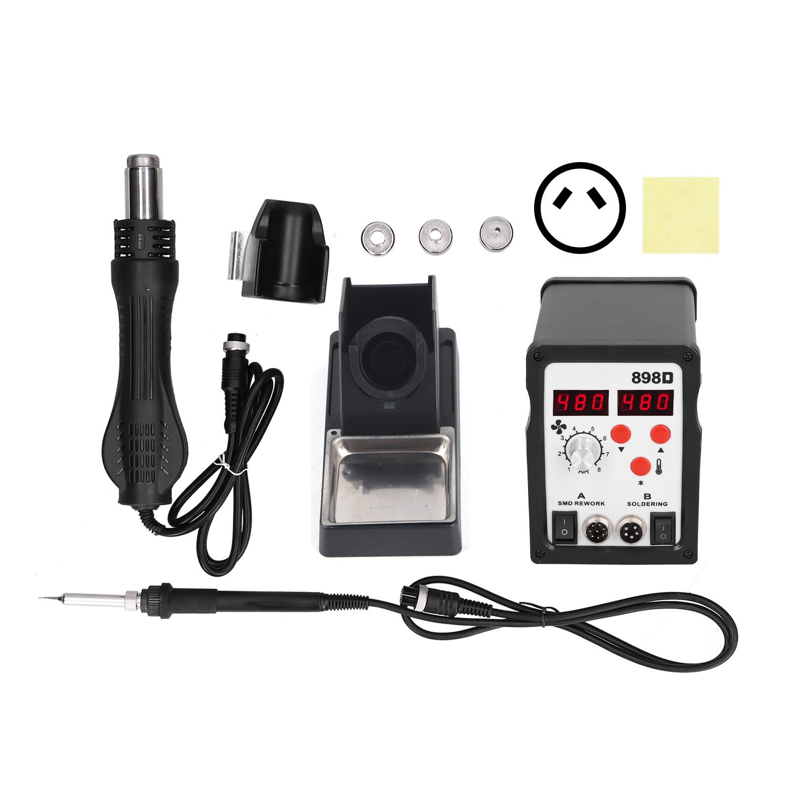 2in 1 Digital Rework Station Hot Air Gun Adjustable Constant ...