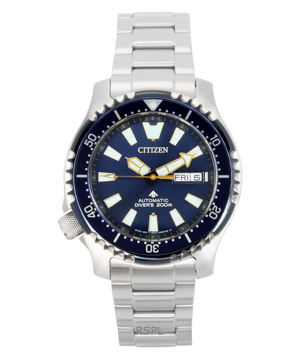 Citizen Promaster Stainless Steel Blue Dial Automatic Diver's NY0166 ...