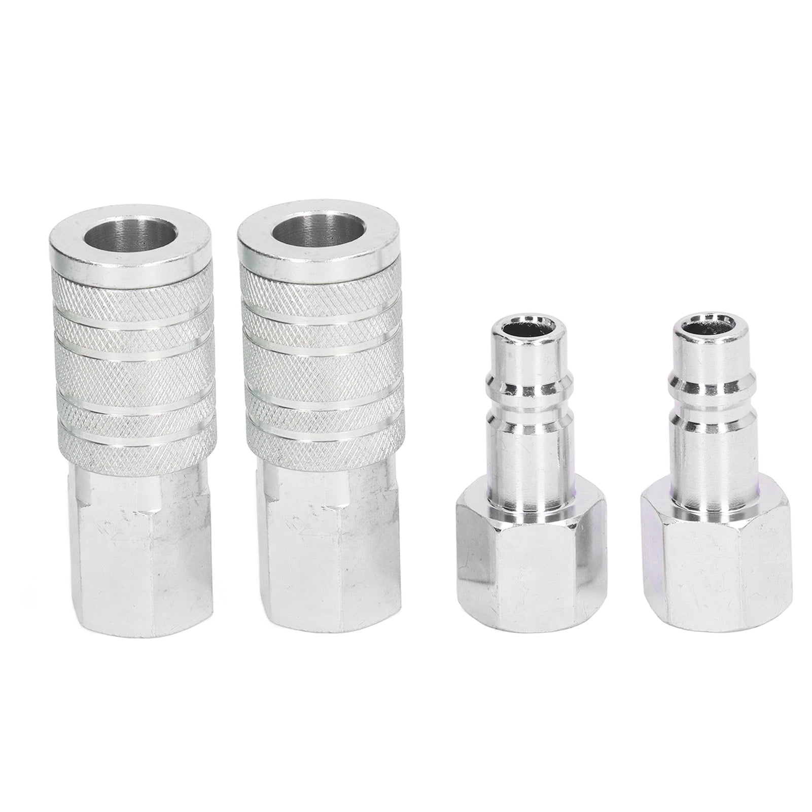 2Pcs Air Coupler 2Pcs Plugs 1/2in NPT Aluminum Alloy 300PSI Air Hose ...