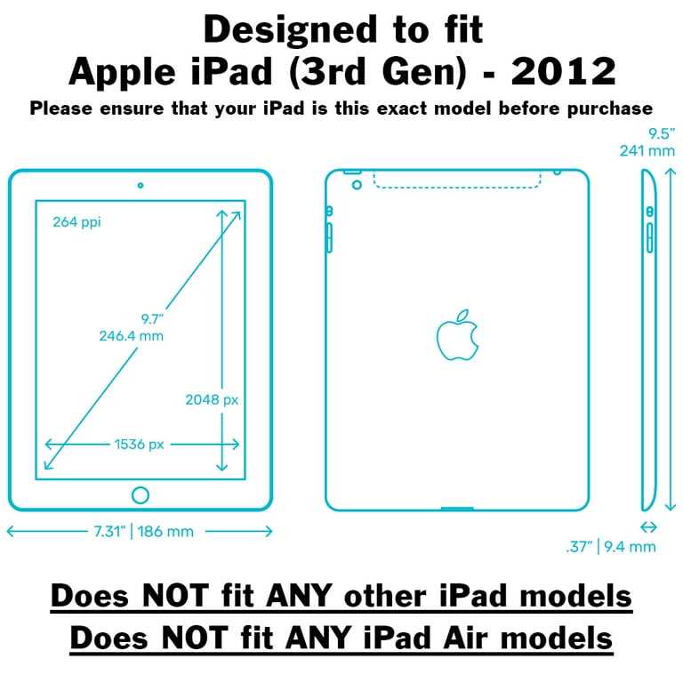 Ipad 2 Vs Ipad 3 Size