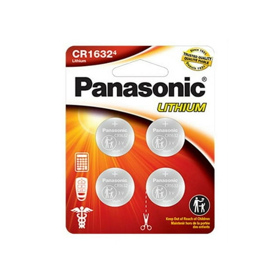 Panasonic 3V Lithium Coin Cell Cr2032 Battery (2 Pack) for Watches ...