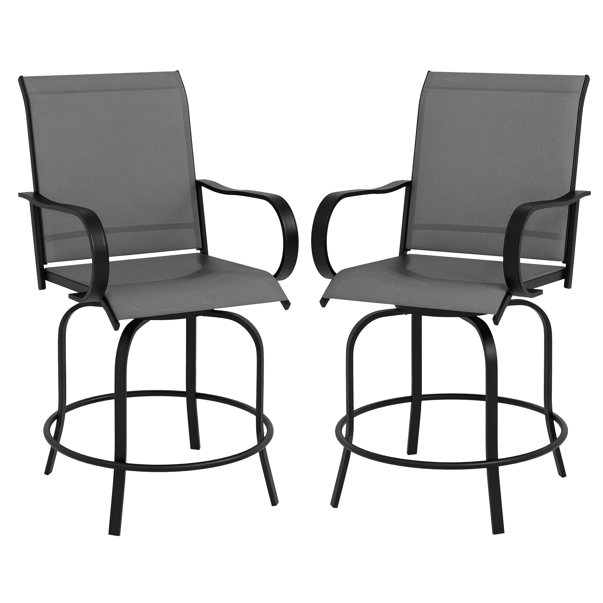 Click here for Outsunny Outdoor Bar Stools 2 Pack W/ Armrests  Ba... prices
