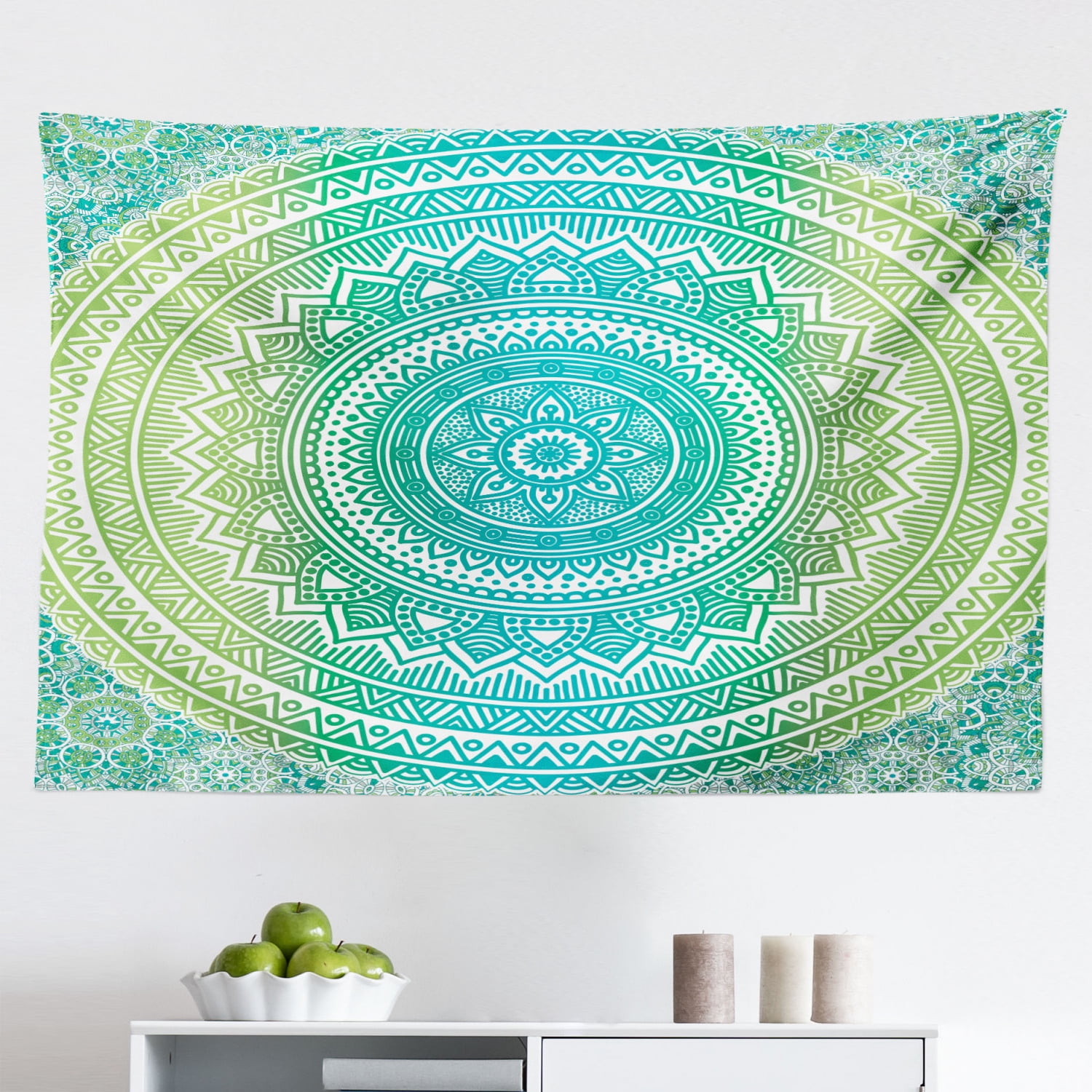 Ethnic Tapestry, Tree in The Valley Spiral Branch Balance Mother Earth ...