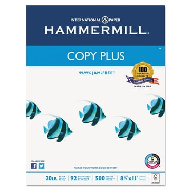 Hammermill Premium Multipurpose Paper 20-lb. 8-1/2 x 11 White 5000 ...