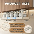 Expandable Under Cabinet Shelf Organizer,Adjustable Telescopic Shelf ...