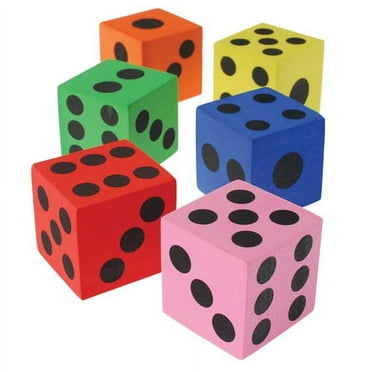 Foam Jumbo Playing Dice - Party Favors - 12 Pieces - Walmart.com