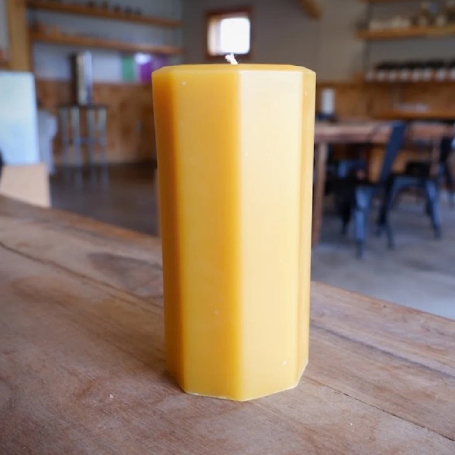Beeswax Octagonal Pillar Candle - Walmart.com
