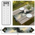 Black Bear Table Runner Linen Burlap Table Runner 72 Inches Long Forest ...