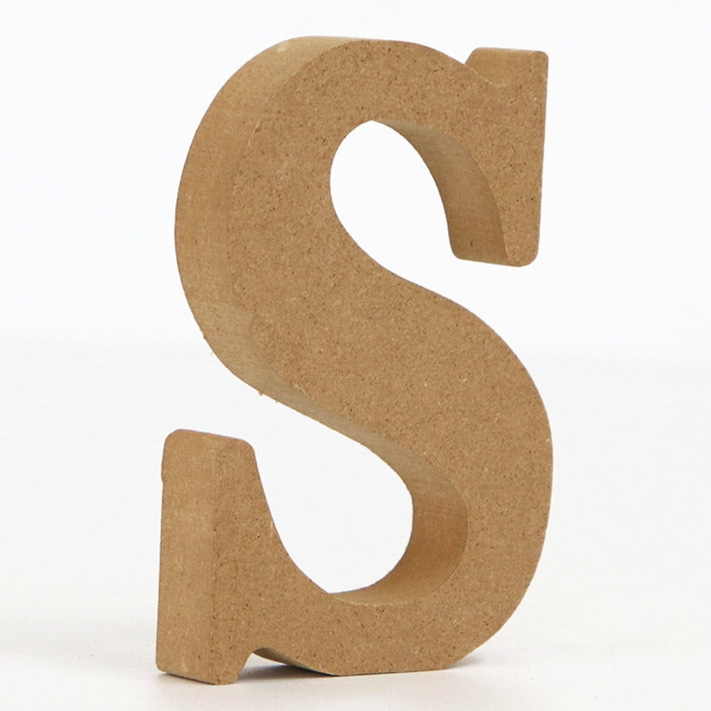 VerPetridure Log Wooden Alphabet Ornament Wood Wooden Letters Log ...