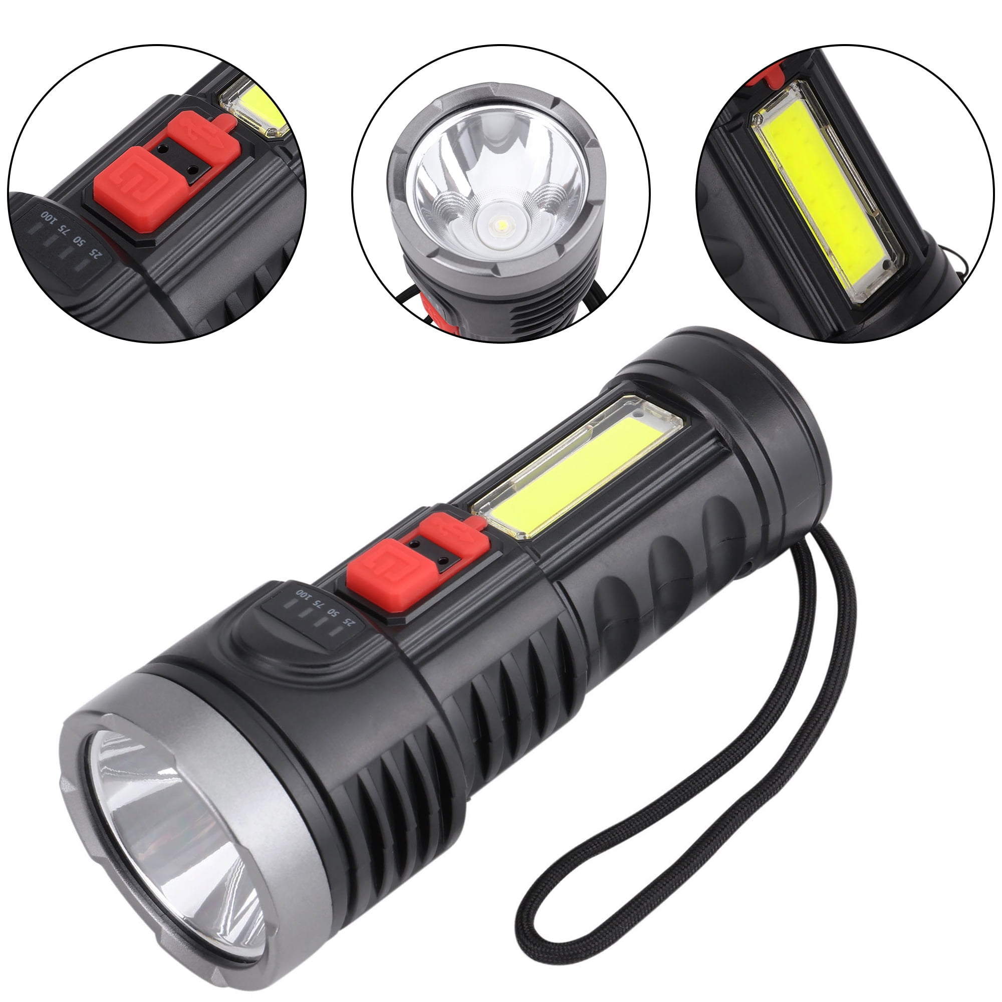 Rechargeable Led Flashlight 100000 High Lumens, Powerful Portable ...
