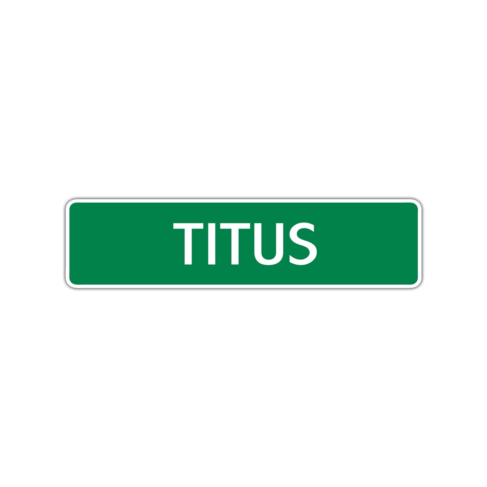 Titus Boys Children Name Kids Letter Printed Label Wall Plaque ...