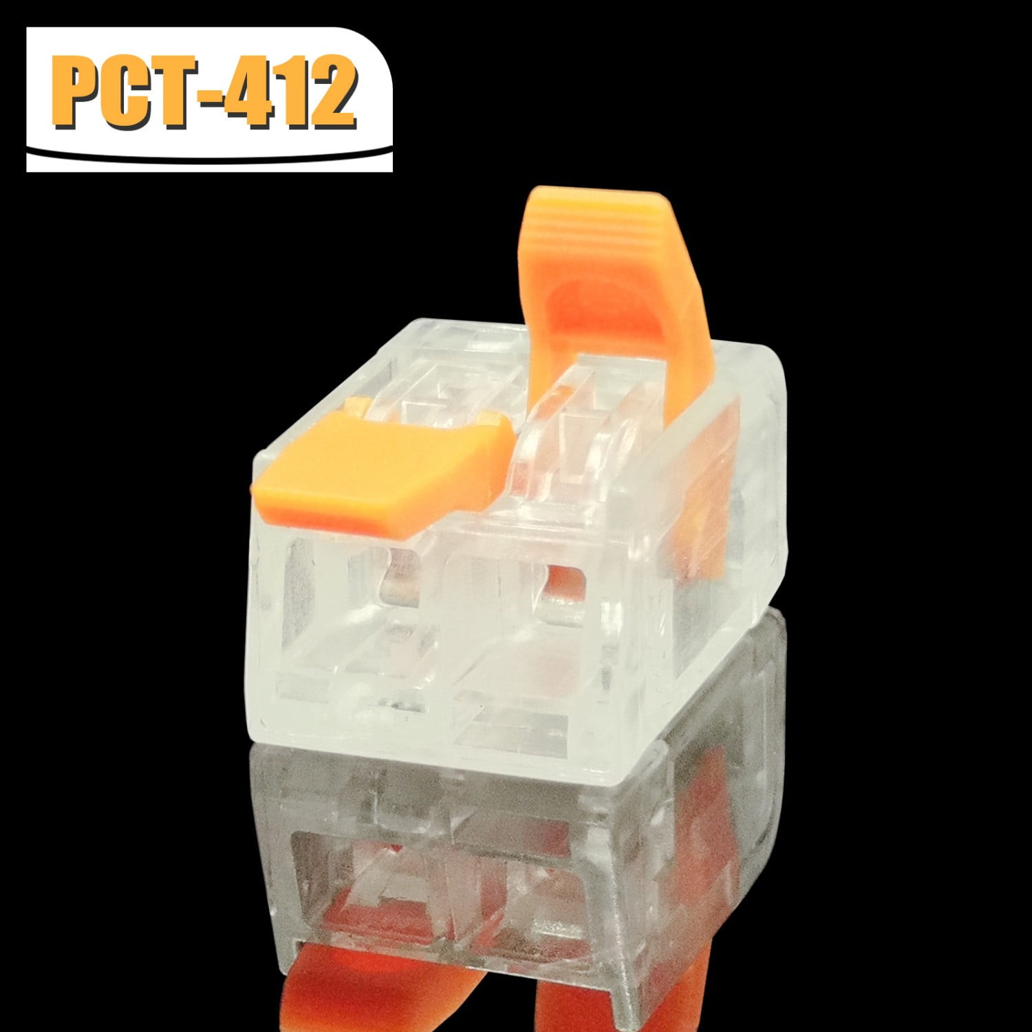 Terminales de enchufe rápido de tipo Universal naranja, conectores de ...