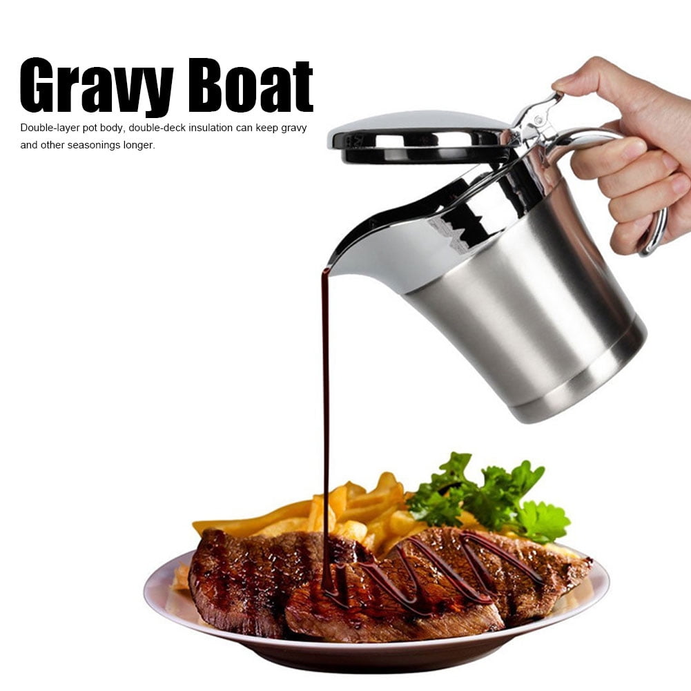 TOPINCN Sauce Gravy Pot,Flavor Pot,304 Stainless Steel Double Layer ...