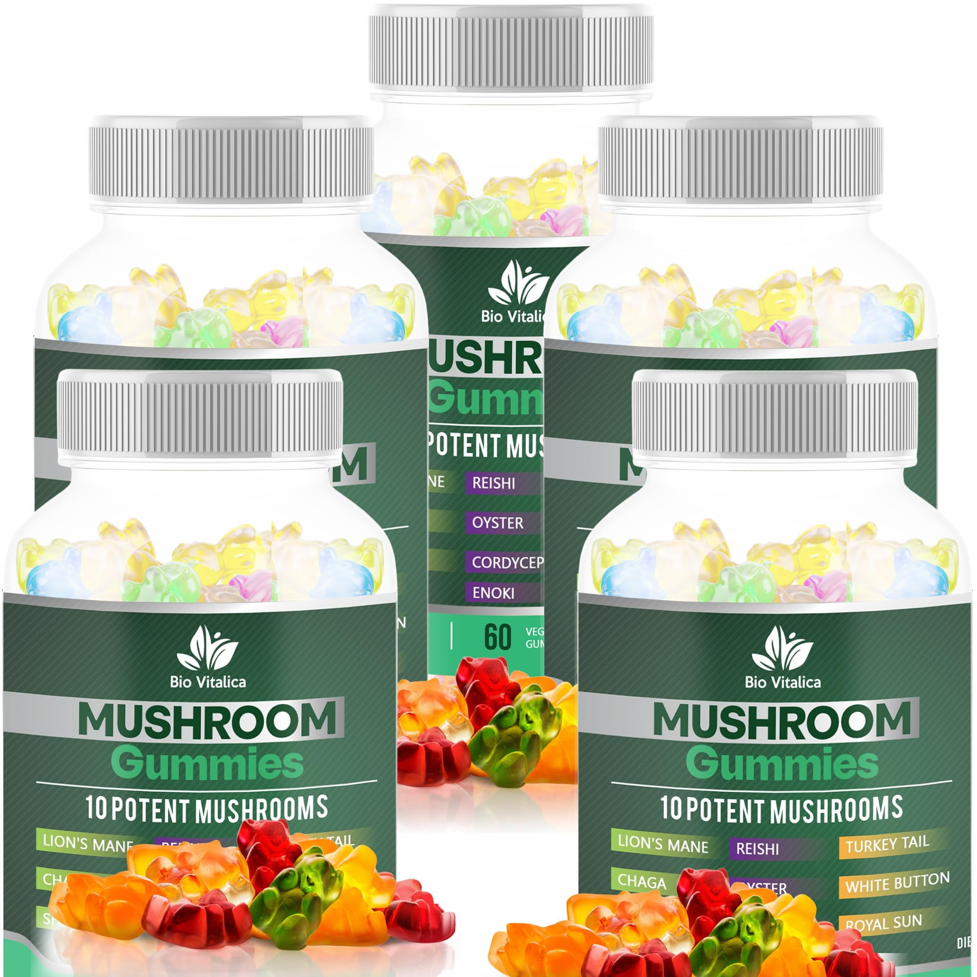 BIO VITALICA BioVitalica Mushroom Gummies - Lions Mane Gummies for ...