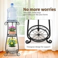 3 Tier Black Metal Plant Stand for Multiple Large Planters Indoor ...