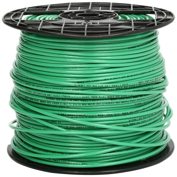 Southwire 22968201 Stranded THHN 12 Gauge Building Wire, 500-Feet ...