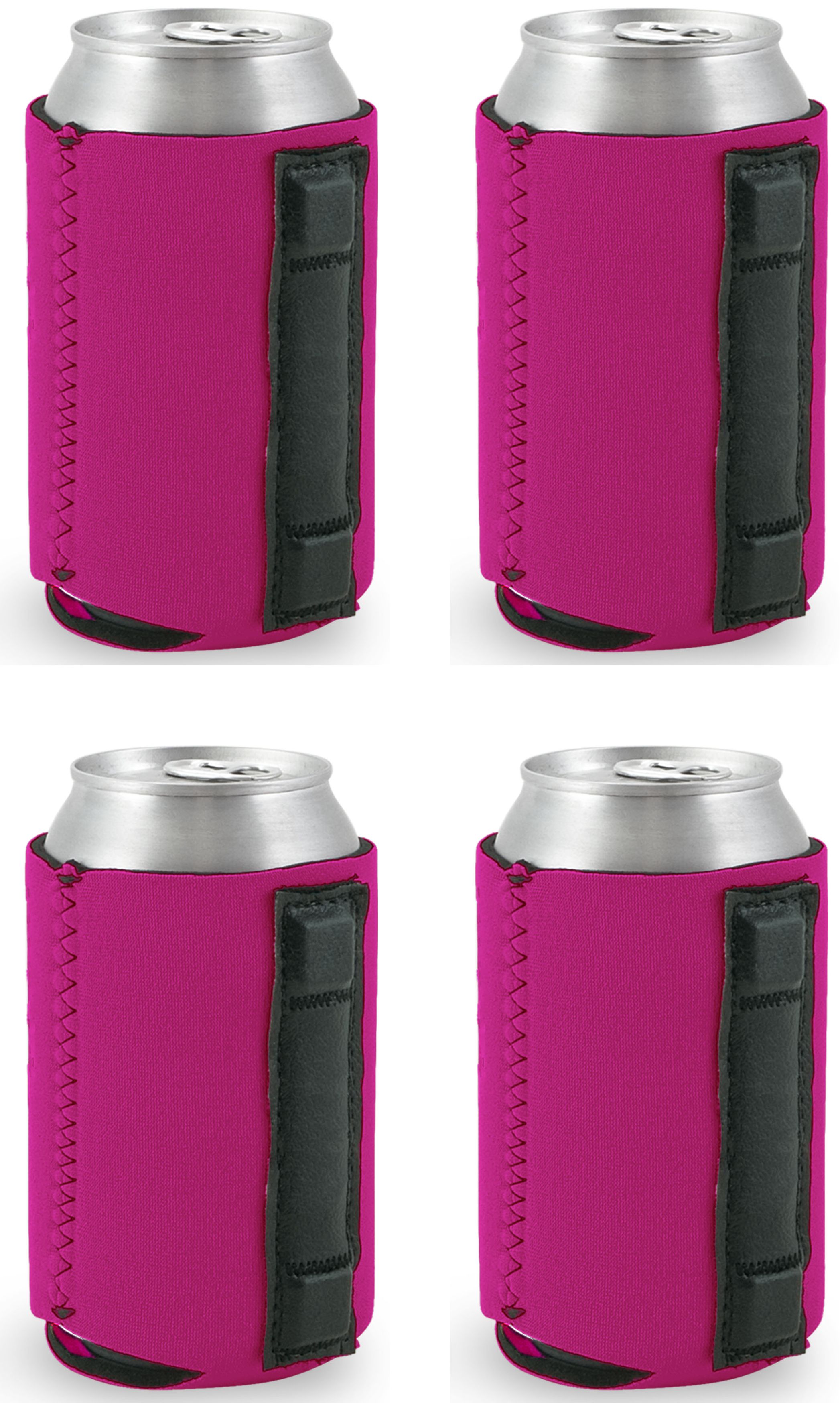 Blank Magnetic Collapsible Can Coolie (4 Pack Magenta) - Walmart.com