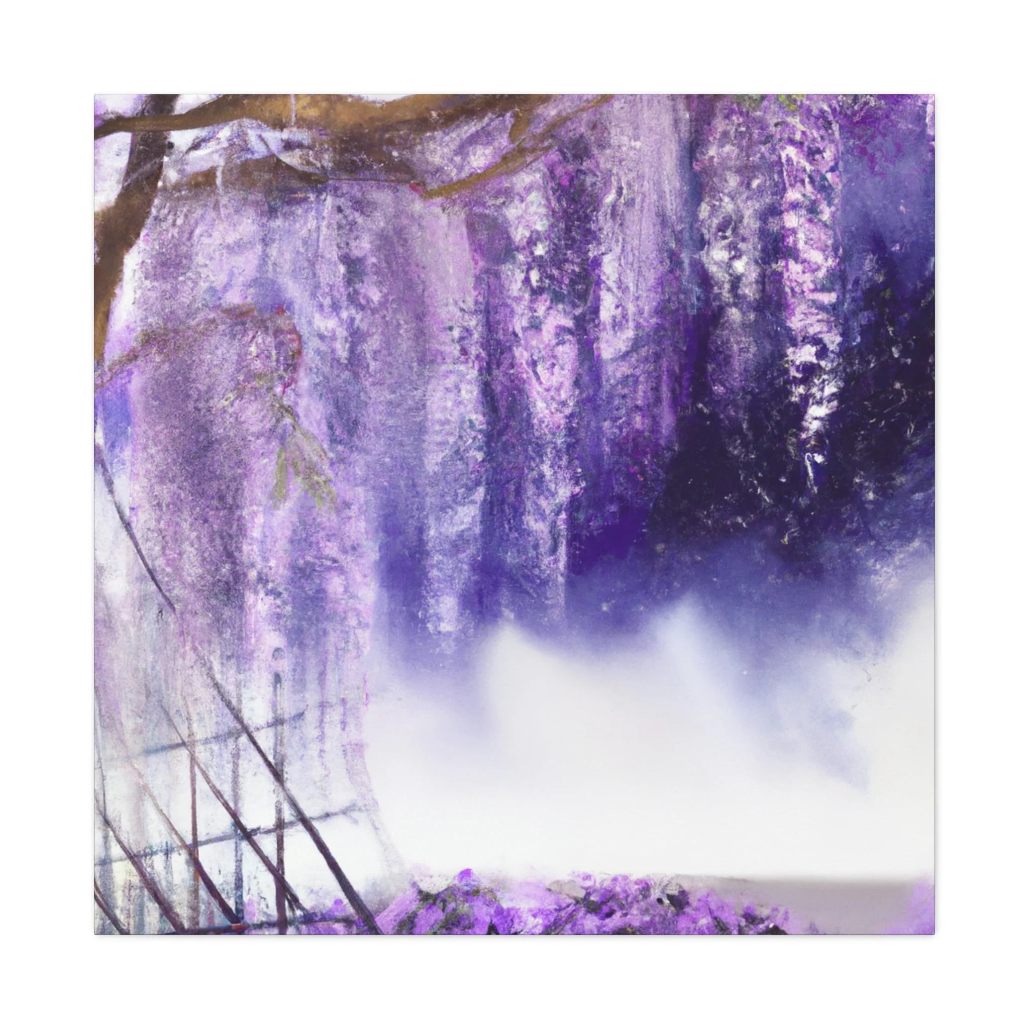 Wisteria in Abstract - Canvas - Walmart.com
