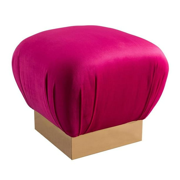 Lotus Hot Pink Ottoman - Walmart.com