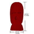 3 Hole Winter Knitted Mask Full Face Cover Ski Scarf Mask Warm