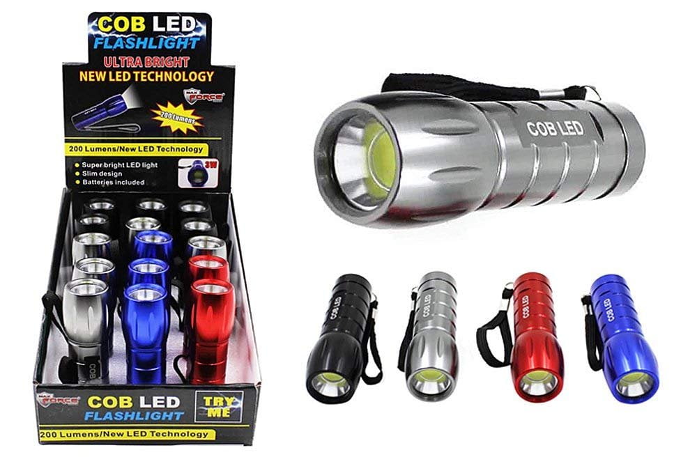 Diamond Visions Max Force 08-1691 COB LED Flashlight in Assorted Colors ...