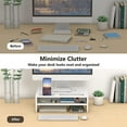 Bambloom Wooden Monitor Stand Riser, Desk Shelf Organizer with Storage ...