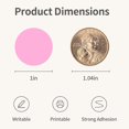 1" Pink Dot Stickers 1050 PCS Round Circle Stickers Colored Coding ...