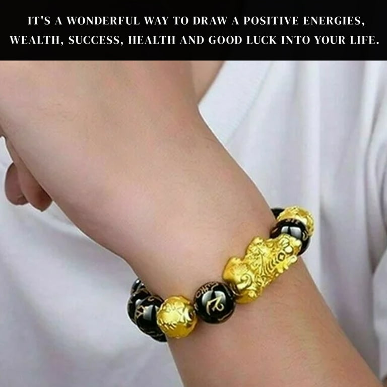 Buy feng shui black obsidian bracelet store