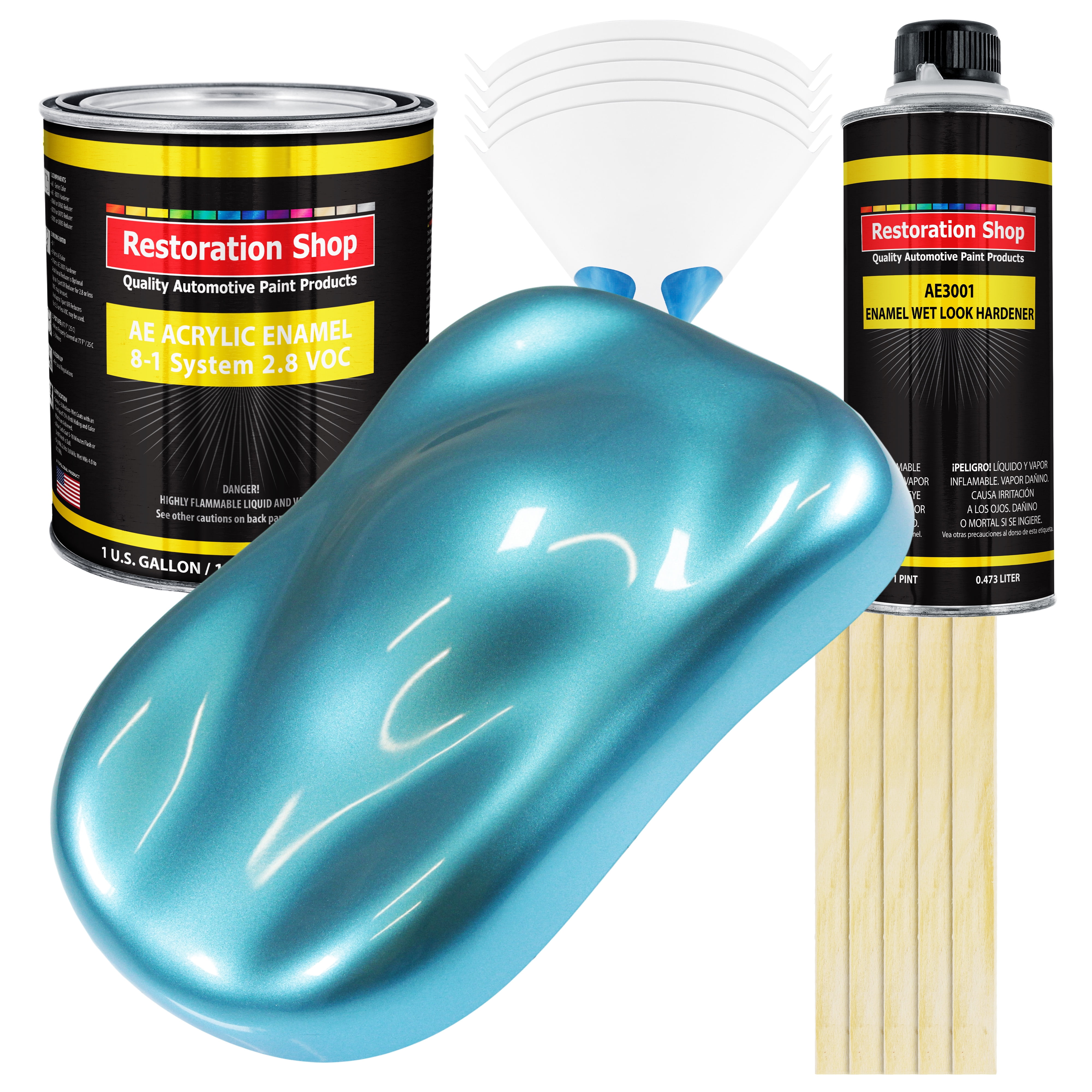 Restoration Shop - Azure Blue Metallic Acrylic Enamel Auto Paint ...