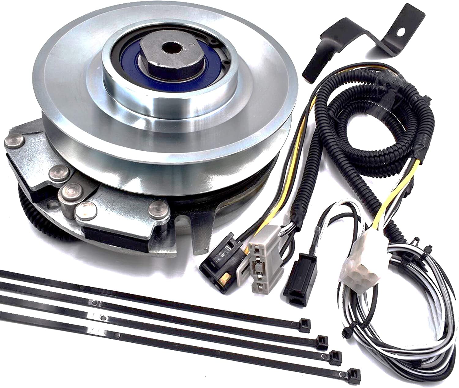 HD Switch PTO Clutch Kit with Billet Pulley, Bracket, Full Rear Wire ...