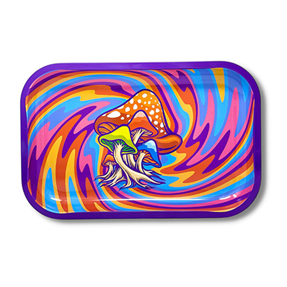 Trippy Custom Painted & Stained Wooden Tray Home Décor Decorative Trays ...