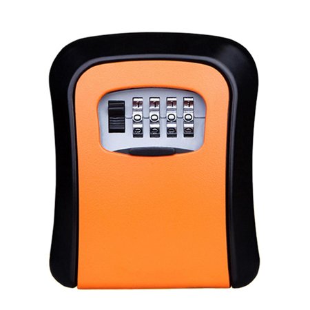Orange key storage lock box safe security storage combination wall ...