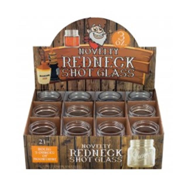 Kole Imports GR132-24 Novelty Redneck Shot Glass Countertop Display ...