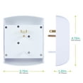 Philips 6-Outlet Tamper Resistant Wall Power Adapter, White, SPS1461WA ...