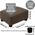 Small Foot Stool Ottoman Footstool with Legs Under Desk Footrest for ...