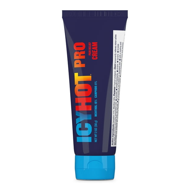 Icy Hot Pro Pain Relief Cream With Menthol & Camphor 2 oz Tube ...