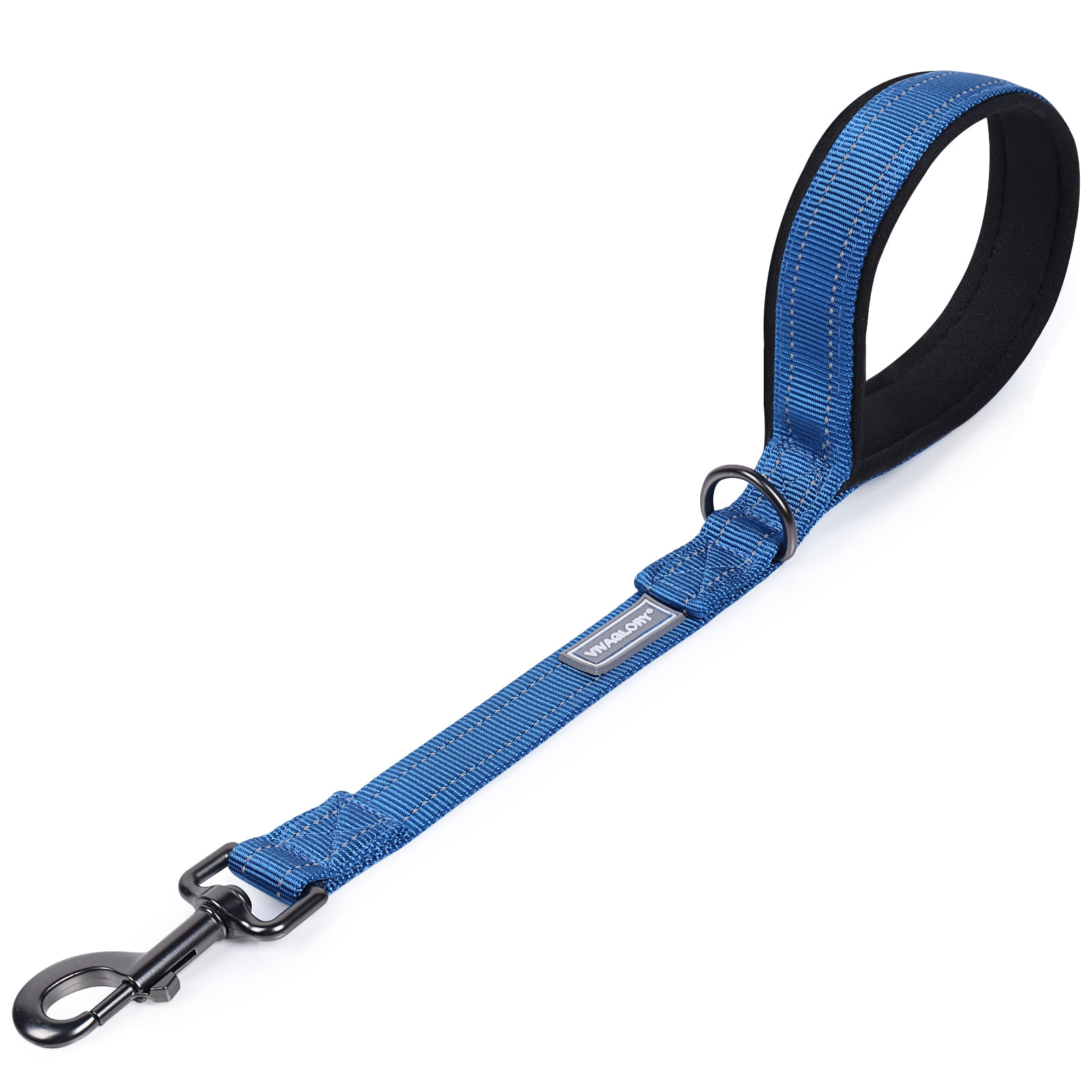 VIVAGLORY Short Dog Leash, Reflective Nylon Traffic Lead with Padded ...
