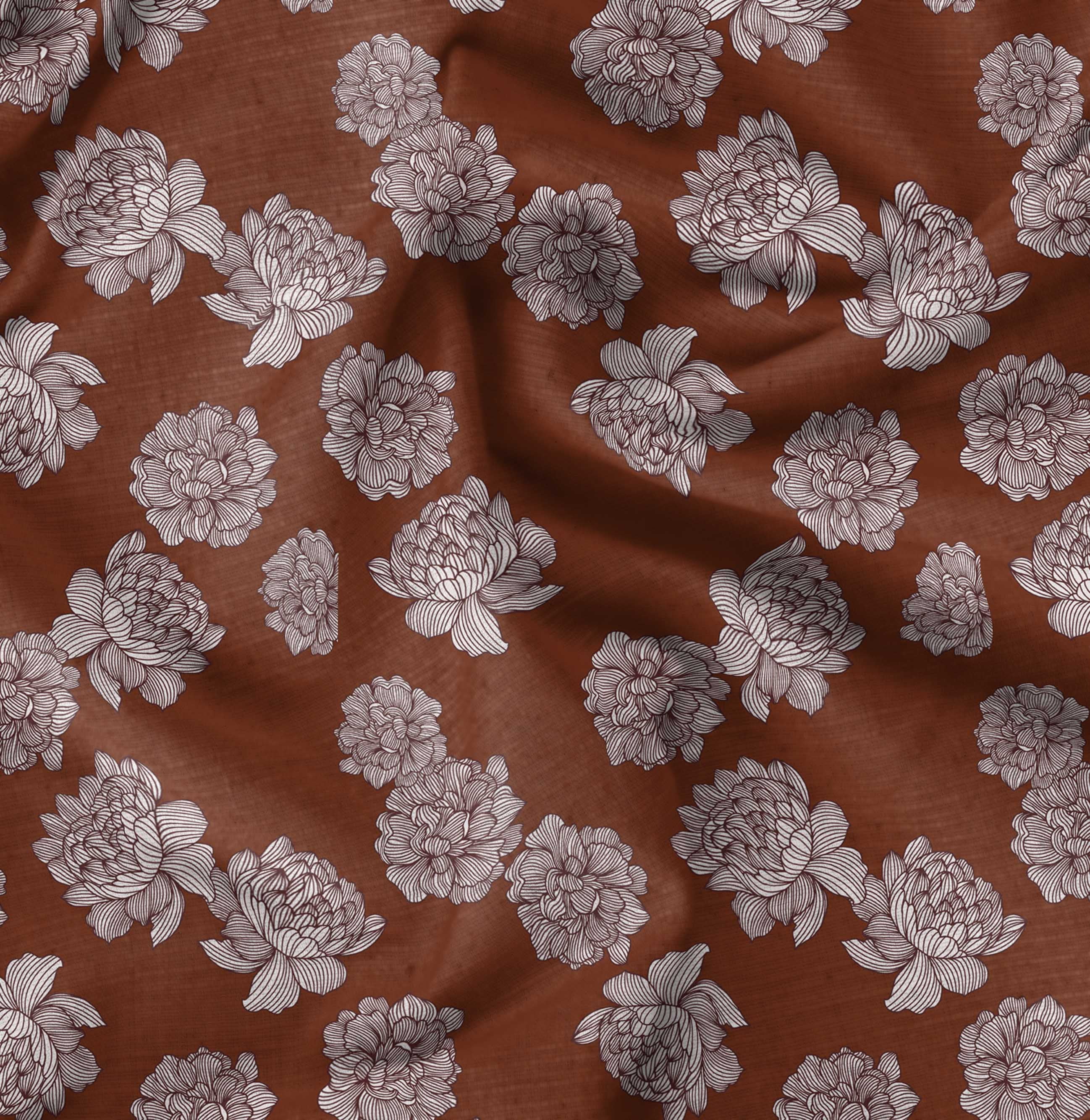 Soimoi Floral Print,Cotton Cambric, Quilting Fabric Sold by The Yard 42 ...